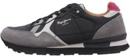Pepe Jeans London Homme Brit Prints M Sneak, Grey Dark Grey, 44.5 EU