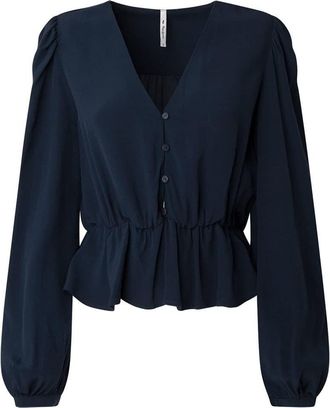 Pepe Jeans London Damen Edita Shirt, Blue (Dulwich), S