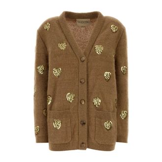 Valentino Garavani Damen, Strickwaren, Braun, SGr&ouml;&szlig;e
