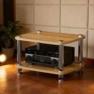 Generic HiFi Regal Audio-Rack, Druckerst&auml;nder, AV-Medienst&auml;nder mit sto&szlig;d&auml;mpfenden Fu&szlig;rasten, Audio-Rack-Tower, CD-Player-St&auml;nder for Zuhause/B&uuml;ro/Audio-Video
