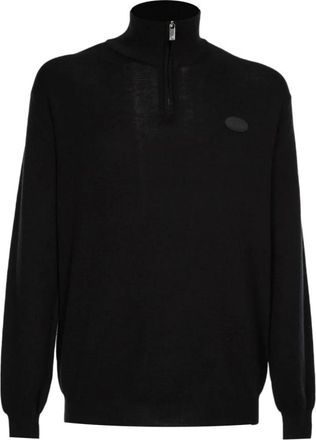 John Richmond Homme, Pulls, Noir, Taille: 2XL Col roul&eacute; avec fermeture &eacute;clair