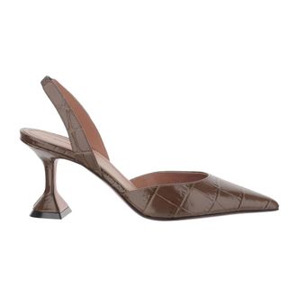 Amina Muaddi Femme, Chaussures, Brun, Taille: 41 EU Holli 70 Slingbacks