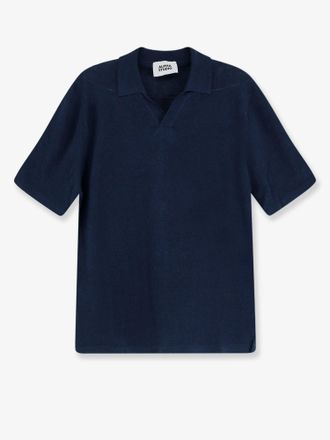 Alpha Studio Linen and cotton blend polo shirt - ALPHA-STUDIO - gender_Man