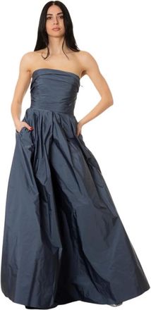Max Mara Femme, Robes, Bleu, Taille: 38 FR Abito elegante