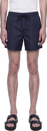 Moncler Logo Patch Swim Shorts