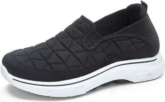 Generic Baskets de marche pour femme - Chaussures orthop&eacute;diques &agrave; enfiler avec soutien de la vo&ucirc;te plantaire - Semelle souple respirante - Chaussures de tenni
