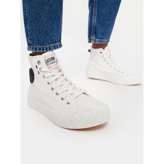 Palladium Sneakers aus Stoff Palladium Ace Cvs Mid U 77015-116-M Wei&szlig;