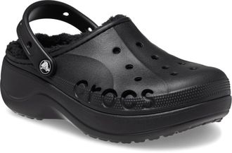Crocs Baya Platform Lined Clog 39-40 EU Black