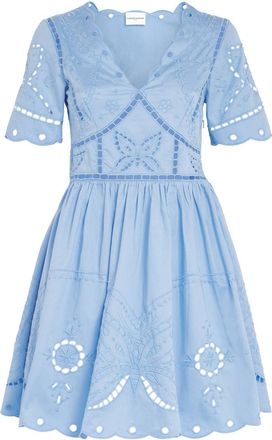 Claudie Pierlot Butterfly-Embroidered Mini Dress Size L