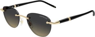 Montblanc Montblanc, unisex, Accessoires, Jaune, Taille: 48 MM Mb0412S Lunettes de soleil
