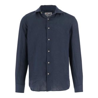 MC2 Saint Barth Homme, Chemises, Bleu, Taille: M Pamplona Linen Shirt