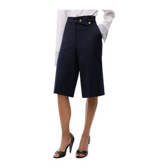 Pinko Pinko - Merlot Bermuda - Femme - Shorts - Bleu - Taille: 38 FR