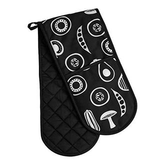 Premier Housewares Besa Double Oven Glove - Black by Premier Housewares