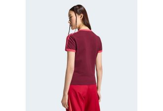 adidas Originals T-Shirt 3-STREIFEN SLIM sanft anliegende Passform, ohne Verschluss, f&uuml;r sportlichen Look