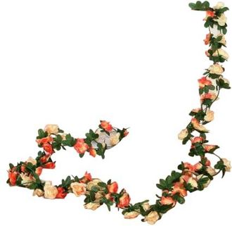 Generic Guirlande de pivoines artificielles rouges &agrave; suspendre pour arche de mariage, d&eacute;coration murale, d&eacute;coration de table dautomne (B, NaN)