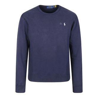 Polo Ralph Lauren Homme, Sweatshirts et sweats &agrave; capuche, Bleu, Taille: S Island Terry Crewneck SweaT-shirt