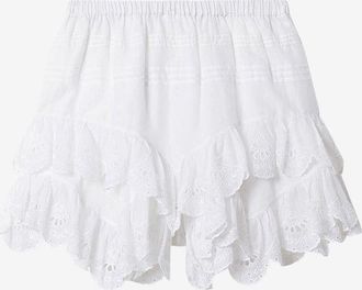 Isabel Marant Short Jocadia - Femme - Blanc - Taille 34 - Marant &Eacute;toile