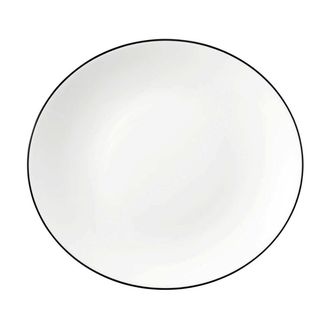 SELTMANN WEIDEN Seltmann 001.758864 Modern Life Black Line Speiseteller, Oval 29cm Größe