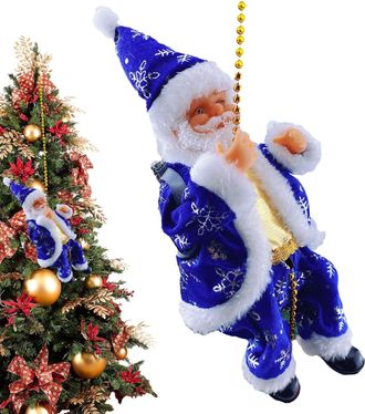 Generico Weihnachten | Elektrischer Weihnachtsmann durch Perlenkette, Innendekoration für Tür, Wohnzimmer, Kinderzimmer, Einkaufszentrum, Kinder, Mädchen