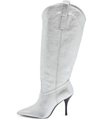 Stuart Weitzman bottines Outwest 100 mm (2024) - Argent