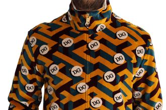 Dolce & Gabbana Logo-Patterned Cotton Jacket - Orange