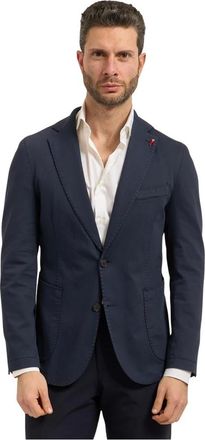 Mulish Homme, Vestes, Bleu, Taille: 4XL Veste en coton stretch