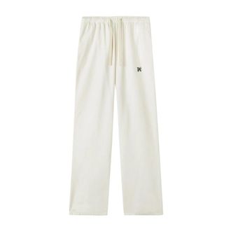 Palm Angels Wei&szlig;e Hose mit Logo-Print - - Trousers - Herren - Wei&szlig; - L