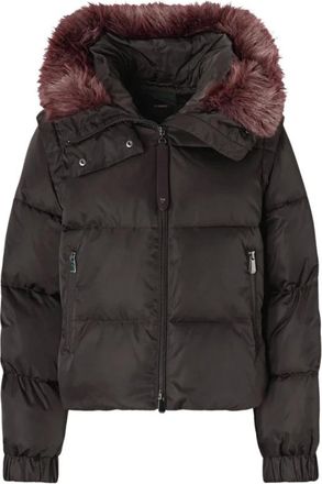 Pinko Pinko - Godetia Padded Jacket - Femme - Vestes - Brun - Taille: 34 FR