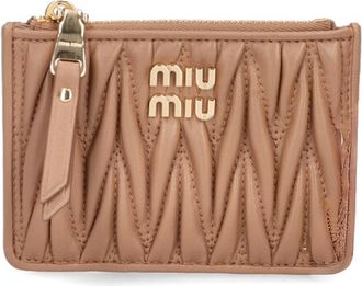 Miu Miu Matelass&eacute; Nappa Leather Card Holder