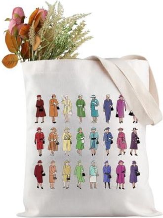 Generic PYOUL Queen Elizabeth Cadeau souvenir Reine Elizabeth II Rip Rainbow Tote EU, medium