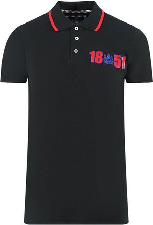 Aquascutum London 1851 Poloshirt f&uuml;r Herren (Schwarz)
