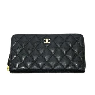 Chanel Portefeuille long (bi-pli) doccasion - Femme - Pre-owned - Noir - Taille: ONE Size