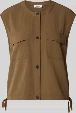 s.Oliver Red Label Relaxed Fit Weste mit Tunnelzug