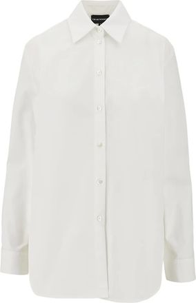 Emporio Armani Hemd mit spitzem Kragen - Weiß
