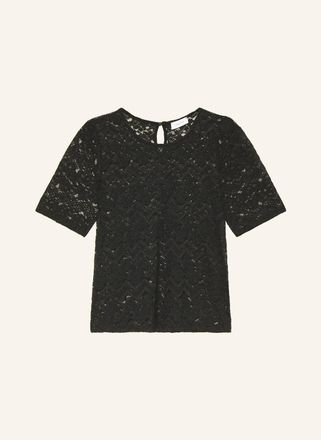 Darling Harbour Darling Harbour T-Shirt Aus Lochspitze schwarz