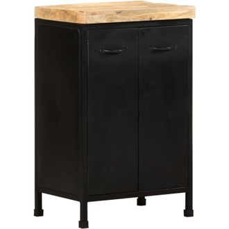 vidaXL Sideboard 47x35x76 cm Raues Mangoholz - Vidaxl