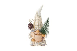 Enesco Heartwood Creek by Jim Shore White Woodland GNOME with Sisal Tree Figurine