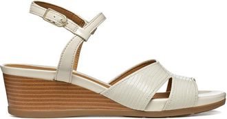 Geox Damen D MARYKARMEN A Wedge Sandal, LT Sand, 37 EU