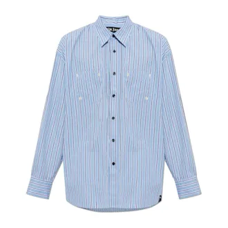 Palm Angels Homme, Chemises, Bleu, Taille: L Chemise &agrave; rayures