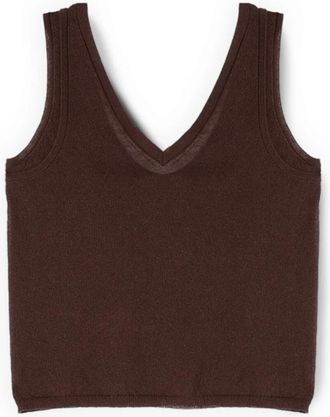Motivi Femme, Tops, Brun, Taille: 42 FR Haut en Maille M&eacute;lange Lin