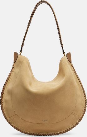 Isabel Marant Schultertasche Oskan Medium aus Veloursleder