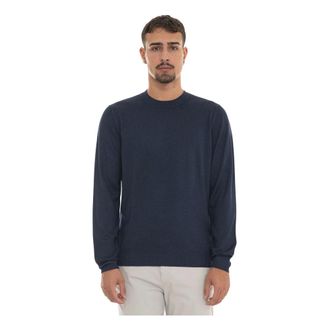 Fay Pull &agrave; col rond - Homme - Pulls - Bleu - Taille: XL