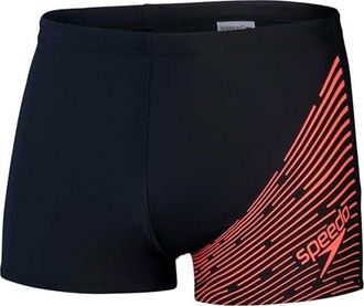 Speedo Medley Logo Aquashort Black Red - Boxer Homme Natation - Taille Maillot de Bain - 85