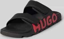 HUGO BOSS Sandale mit Logo Print