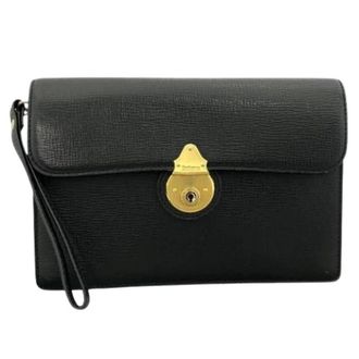 Burberry Pre-owned Leder Clutch Bag - - Pre-owned - Damen - Schwarzk - ONE SIZE