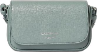 Emporio Armani Umh&auml;ngetasche aus genarbtem Kunstleder - - Bags - Damen - Blau - ONE SIZE