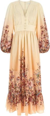 Zimmermann Femme, Robes, Multicolore, Taille: 38 FR Awaken Plunge Maxi Dress
