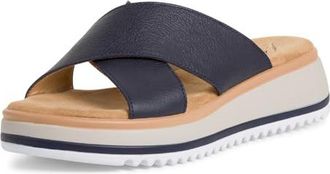 s.Oliver Femme 5-27202-42 Sandale Glissante, Bleu Marine, 41 EU