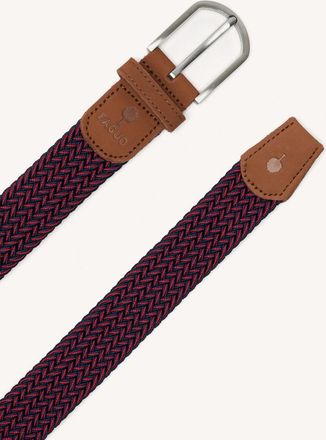 Faguo Ceinture tress&eacute;e rouge fonc&eacute; et marine - BELT