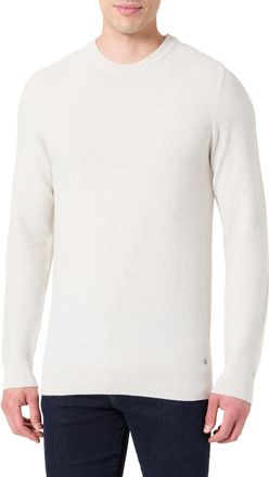 Teddy Smith Herren P-Ralston Pullover, Wei&szlig;, elfenbeinfarben, China, Large